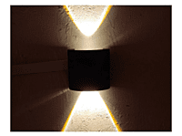 LED Elevation wall bracket light 1Way IP65 - 6W (WW)