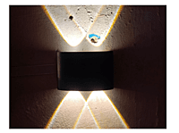 LED Elevation wall bracket light 2Way IP65 - 12W (WW)