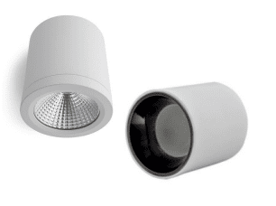 LED Surface Mount Cylinder Light - 12W Prime (WW) Black Body