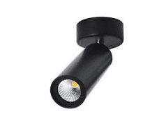 LED Surface mount track light - 10W Prime (WW) black body