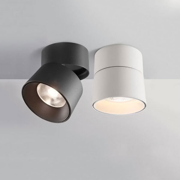 LED Adjustable Surface Mount Cylinder Light - 18W Prime (CW) Black Body