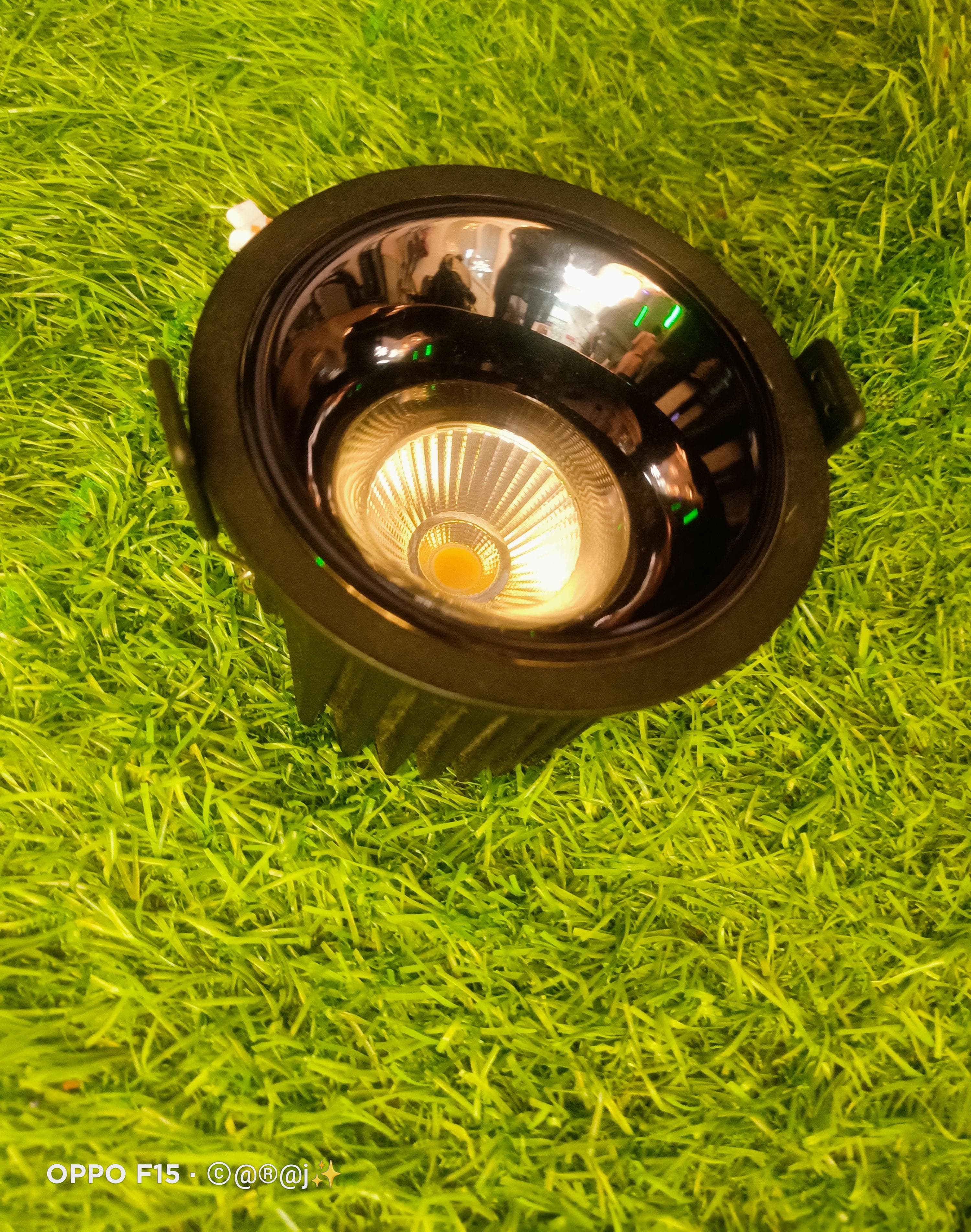 LED AC COB Down light - 12W Prime (NW) Black Body with Black Reflector