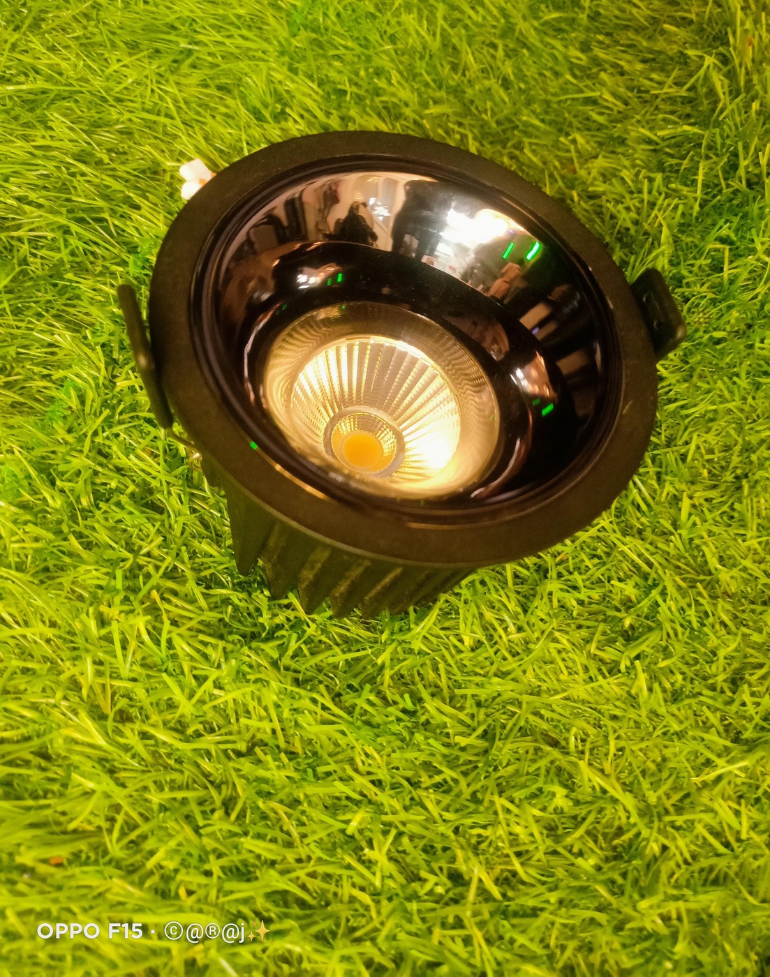 LED AC COB Down light - 12W Prime (CW) Black Body with Black Reflector