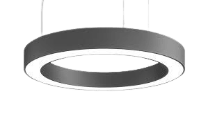 LED Hanging Light 50x70mm 2Ft Dia Circle - 30W Black Body (NW)